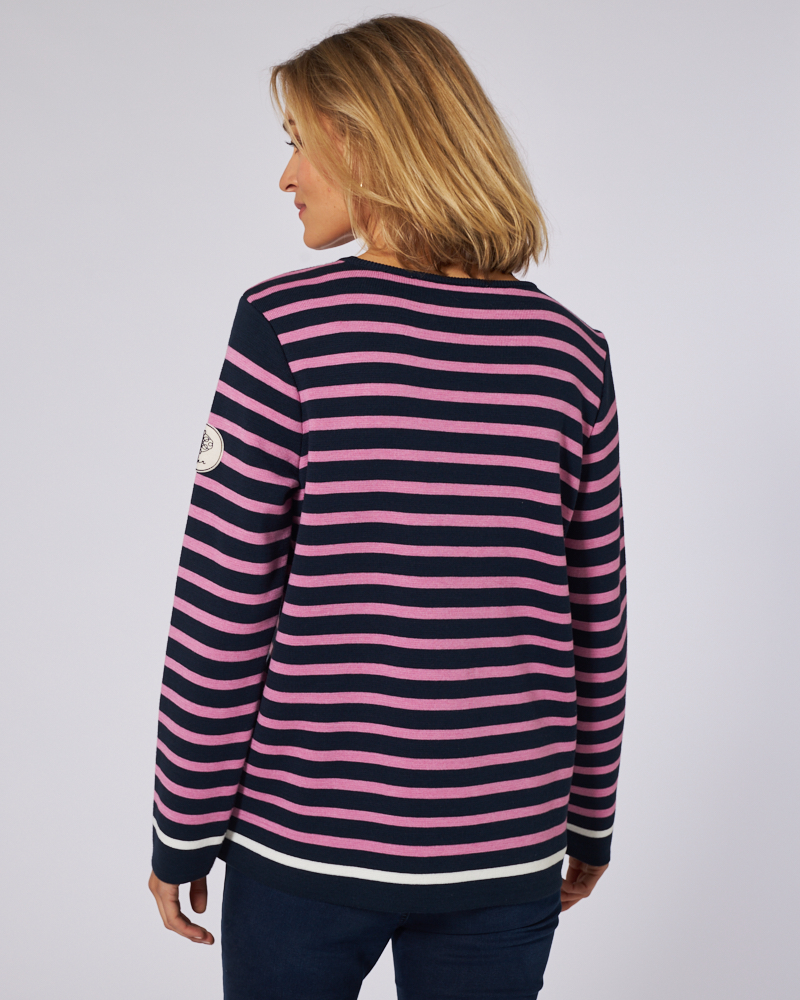 LOCKERER FEINSTRICK-PULLI - mehrfarbig/gemustert | Egü