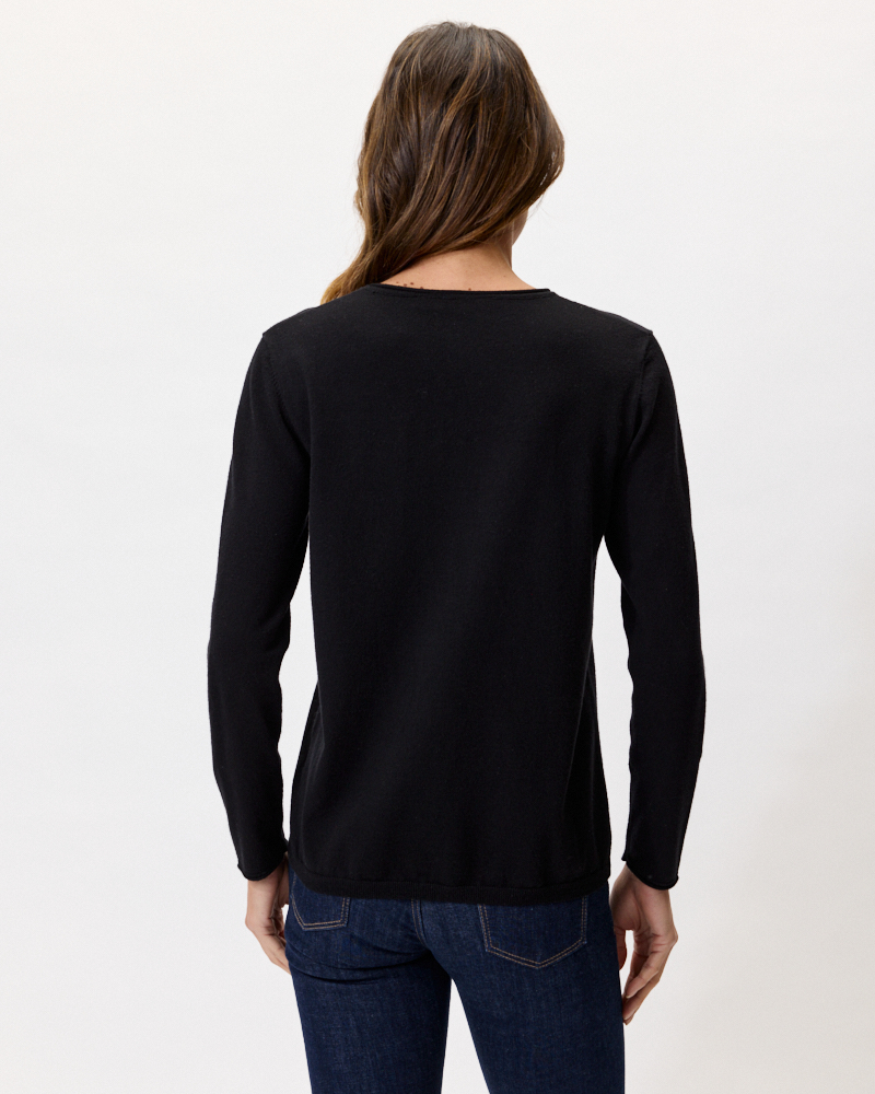 FEINSTRICKPULLI VON NAVIGAZIONE - schwarz | Egü